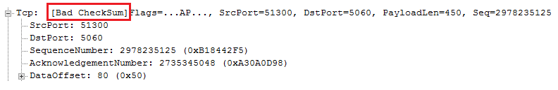 Bad Checksum in Packet Captures | Bump in the net