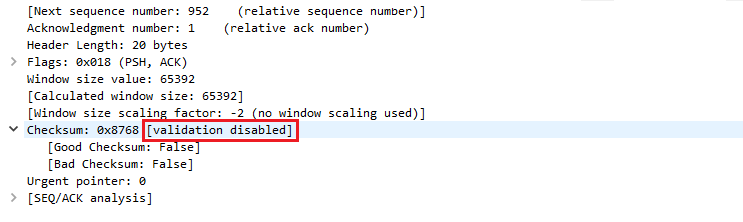 Bad Checksum in Packet Captures | Bump in the net